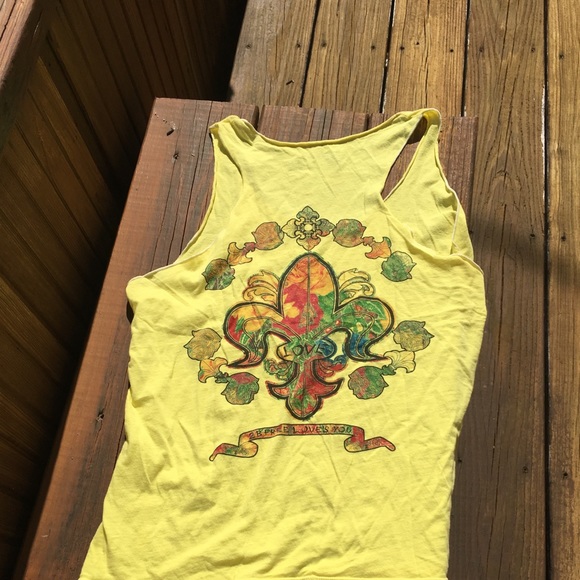 2B Free | Tops | 2b Free Fleur De Lis Tank L | Poshmark